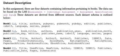 In This Assignment There Are Four Datasets