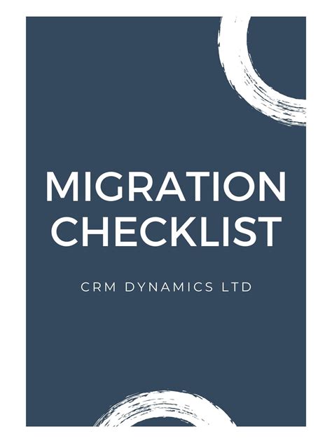 Pre Migration Checklist CRM Dynamics Pre Migration Checklist CRM Dynamics