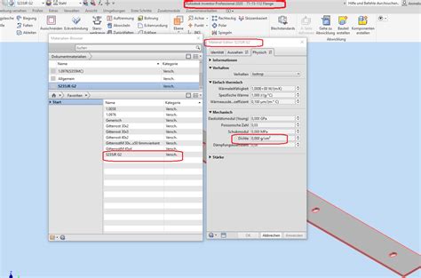 Gelöst Gleiches Material Aber Unterschiedliche Werte Dichte In