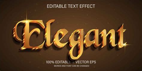 Elegant Vector Text Effect With Modern Style Design Stock Vector Illustration Of Headline