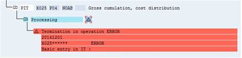 Solved Termination In Operation Error Gross Cumulation Sap Community