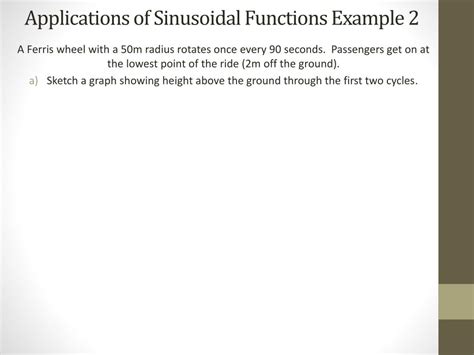 Ppt Applications Of Sinusoidal Functions Round 2 Powerpoint