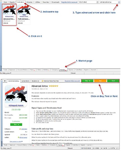 Advanced Arrow Indicator V5 User Manual Trading Strategies 5 March 2017 Traders Blogs