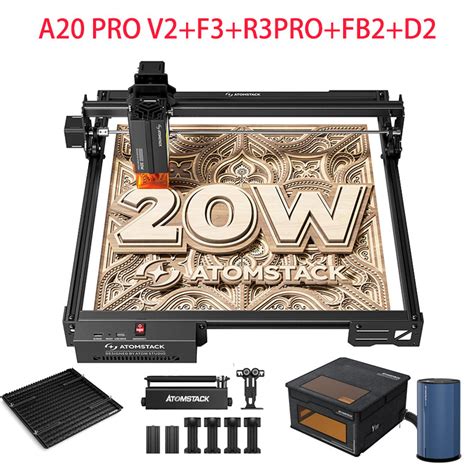 Atomstack 20w Laser Engraver A20 Pro V2 Laser Cutter High Accuracy L