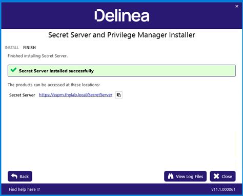 Installing Secret Server Secret Server
