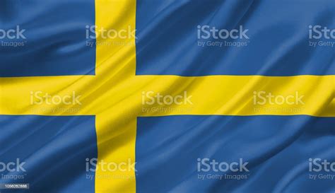 스웨덴 국기 흔드는 바람 3 차원 일러스트 레이 션 0명에 대한 스톡 사진 및 기타 이미지 0명 3차원 형태 곡선 Istock
