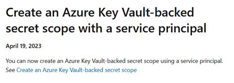 Create Azure Key Vault Backed Secret Scope In Databricks With Aad Token Stack Overflow