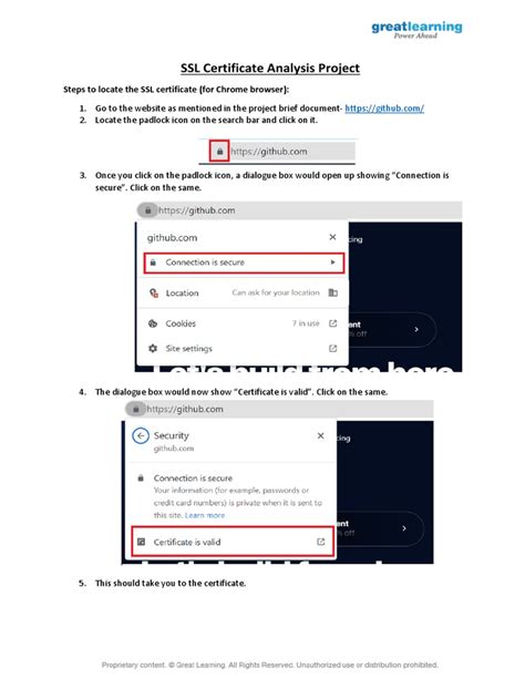 Ssl Certificate Analysis Project Steps To View Ssl Certificate 3 Pdf