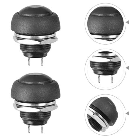 Small Round Lockable Push Button Switch For Micro Truck Hornbutton