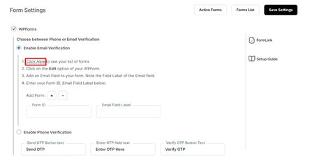 OTP Verification For WP Forms WordPress SMS Email Notification