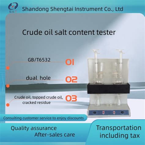 Lab Test Instruments Sh6532a Crude Oil Salt Content Tester Dual Hole