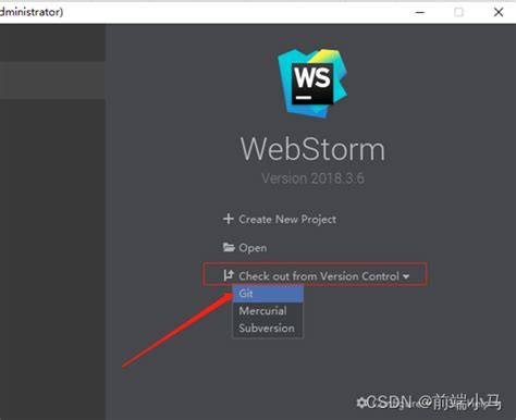 小马带你认识前端开发神器webstorm（webstorm及git的相关配置与使用）webstorm Git Csdn博客