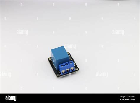 Relay Module V With Single Channel Isolated On White Background Stock Photo Alamy