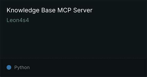 Schema Knowledge Base Mcp Server Glama