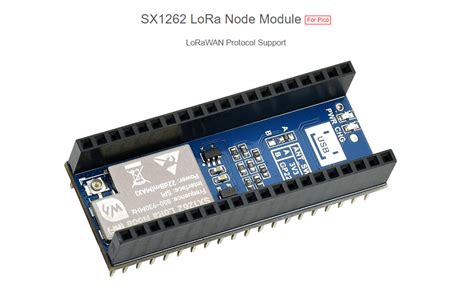 Waveshare Sx1262 Lora Node Module For Raspberry Pi Pico Supports Lorawan Protocol