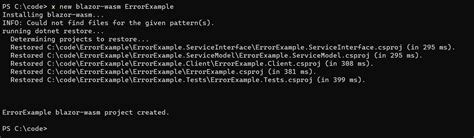 Client Dll Not Found Error When Building Blazor Wasm Template With Visual Studio 2022