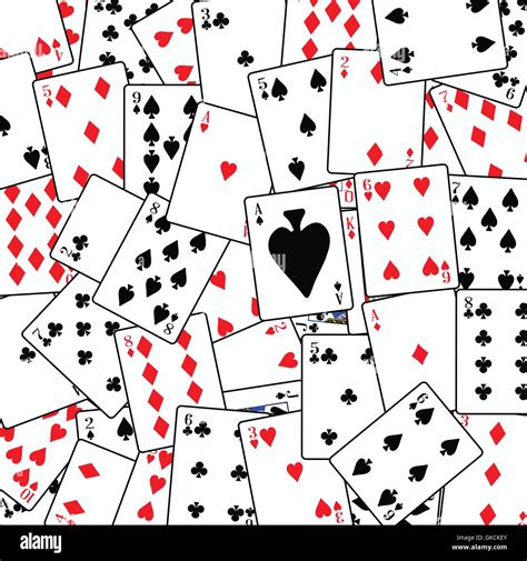 Random Playing Card Background Stock Vector Image Art Alamy