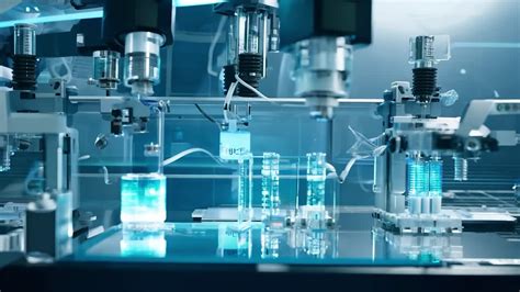 Close Up Of A Robotic Arm In A Futuristic Factory Setting Premium Stock Video Footage