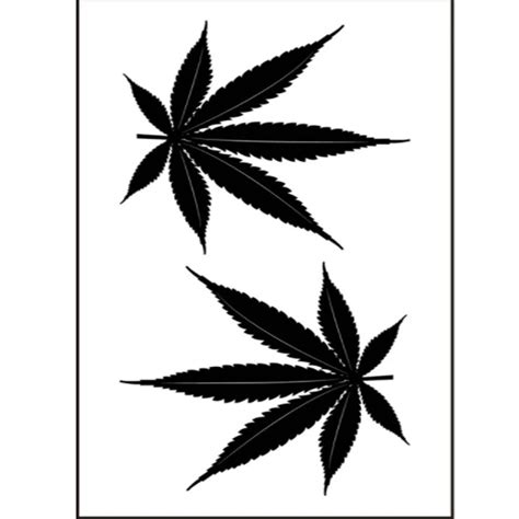 1 шт Водонепроницаемый татуировки Временные наклейки Черный клевер клен татуировка в форме листа