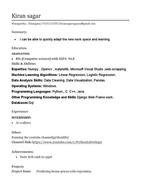 Kiran Sagar I Can Be Able To Quickly Adapt The New Work Space And