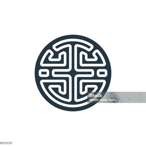 부의 아이콘 웹 사이트 디자인 및 모바일 앱 개발 인쇄를위한 글리프 자산 아이콘 흰색 배경에 고립 된 중국 새해 컬렉션에서 부의