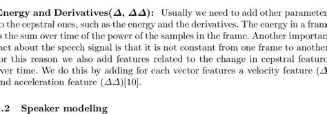 Extraction Of Mfcc Parameters Download Scientific Diagram