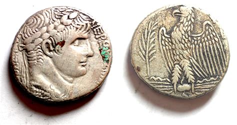 Biblical Neronian Sela Antioch Nero Ad 54 68 Ar Tetradrachm