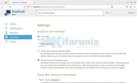 How To Install Duplicati Backup Client On Ubuntu 2204