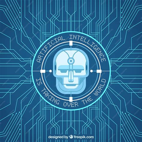Free Vector Flat Artificial Intelligence Background