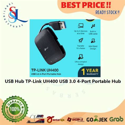 Promo Usb Hub Tp Link Uh400 Usb 3 0 4 Port Portable Hub Original Diskon 23 Di Seller PrimaStore