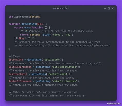 Alissar Kousa On Linkedin The Once Memoization Helper Is Coming To Laravel 11🎉🎉 This Helper