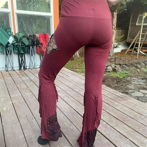 Super Cute Yoga Pants With Fringe Gold Beads And Depop