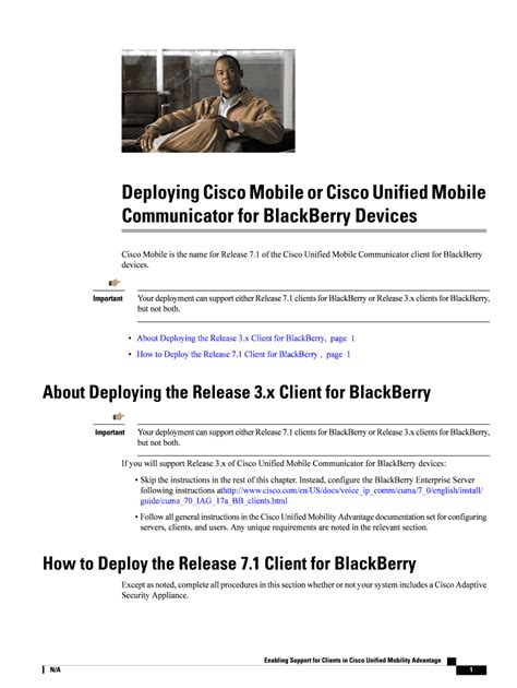 Fillable Online Deploying Cisco Mobile Or Cisco Unified Mobile Fax Email Print Pdffiller