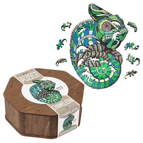 Departments Eco Wood Art Wooden Puzzle 111 Pieces Chameleon