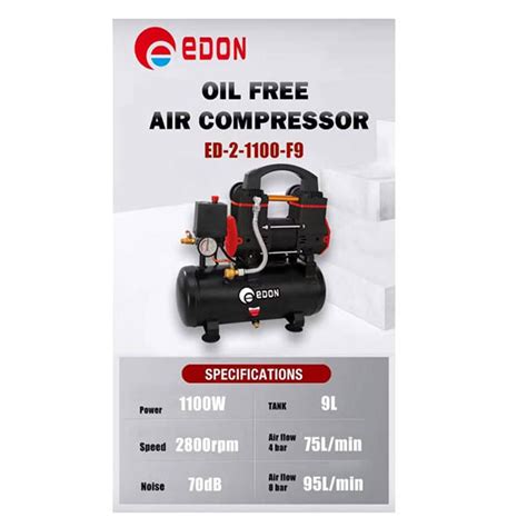 قیمت کمپرسور باد سایلنت ادون 10 لیتری مدل Ed 2 1100 F9 ابراز بیات