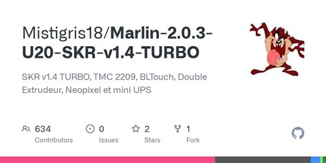 GitHub Mistigris Marlin U SKR V TURBO SKR V TURBO TMC BLTouch Double