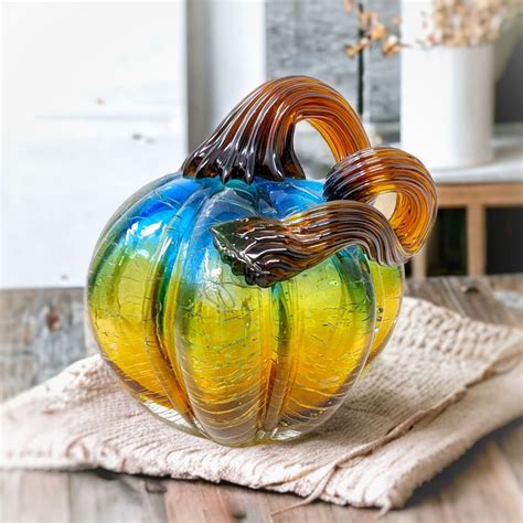 Glass Pumpkin Etsy