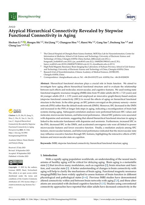 Pdf Atypical Hierarchical Connectivity Revealed By Stepwise Functional Connectivity In Aging