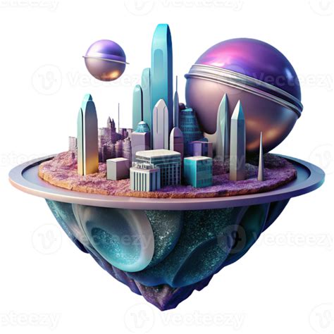 Extraordinary Modern A Futuristic Floating Platform City Above Original