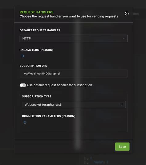 request handlers altair graphql client