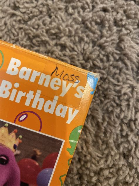 Barney Barneys Birthday Vhs 1992 Rare Grelly Usa