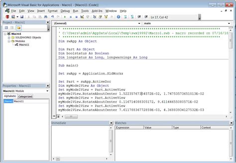 使用solidworks api对vba宏和vsta宏进行编程 哔哩哔哩