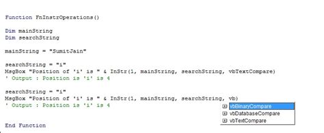 Excel Vba Excel Strings Functions Instr