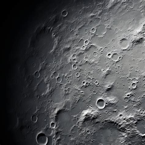 Premium Ai Image Moon Surface Texture