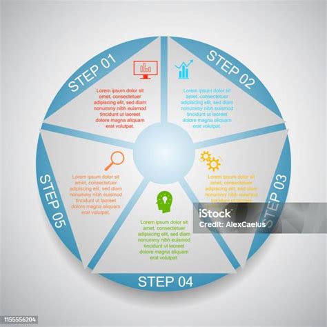 비즈니스 인포 그래픽 펜타곤 다이어그램 프로세스 디자인 마케팅 프레젠테이션 섹션 배너 0명에 대한 스톡 벡터 아트 및 기타