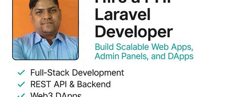 🚀 Hire A Php Laravel Developer To Build Scalable Web Apps Admin Panels
