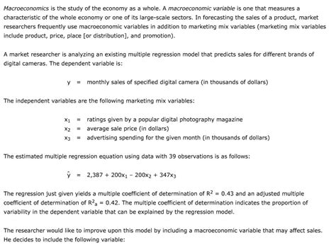 Solved Macroeconomics Is The Study Of The Economy As A Chegg Com