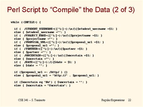 Perl Script To “compile” The Data 2 Of 3