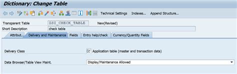 Check Table And Value Table Sap Community