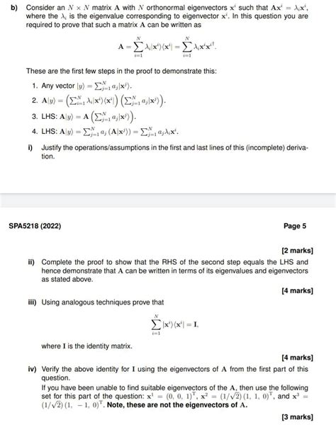 B Consider An N N Matrix A With N Orthonormal Chegg